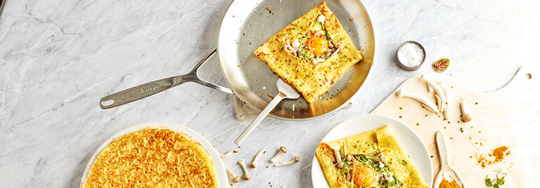 Recept: Krokante hartige pannenkoek met ham | ZWILLING Group