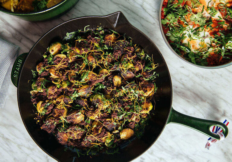 Recipe for a delicious BRUSSEL SPROUTS WITH ORANGE BLOSSOM AND BLACK ...