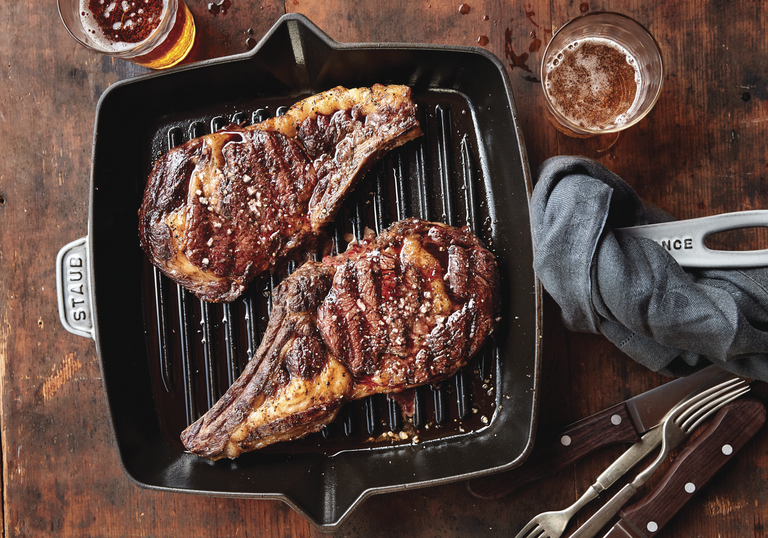 Recipe for a delicious Grilled Bone-In Rib Eye topped with Shallot ...
