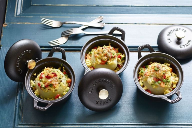 Chou-rave farci au risotto de légumes, recette STAUB | ZWILLING