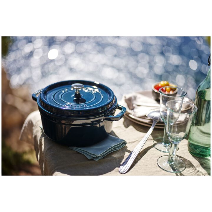 Staub La Cocotte Cocotte 28 cm, rund, La-Mer, Gusseisen | ZWILLING.COM