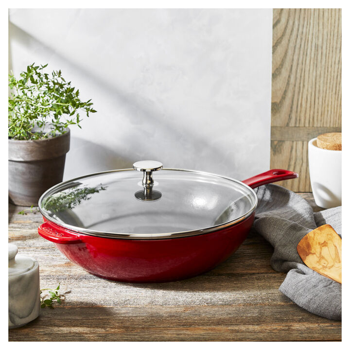 Buy Staub Pans Frying pan deep with glass lid | ZWILLING.COM