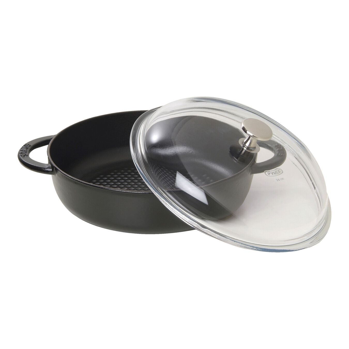 Staub Sauteuses Sauteuse avec couvercle en verre 24 cm | Boutique ...