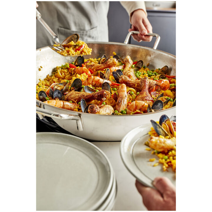 Demeyere Specialties 3 Paella-Pfanne ohne Deckel 46 cm, 18/10 Edelstahl ...