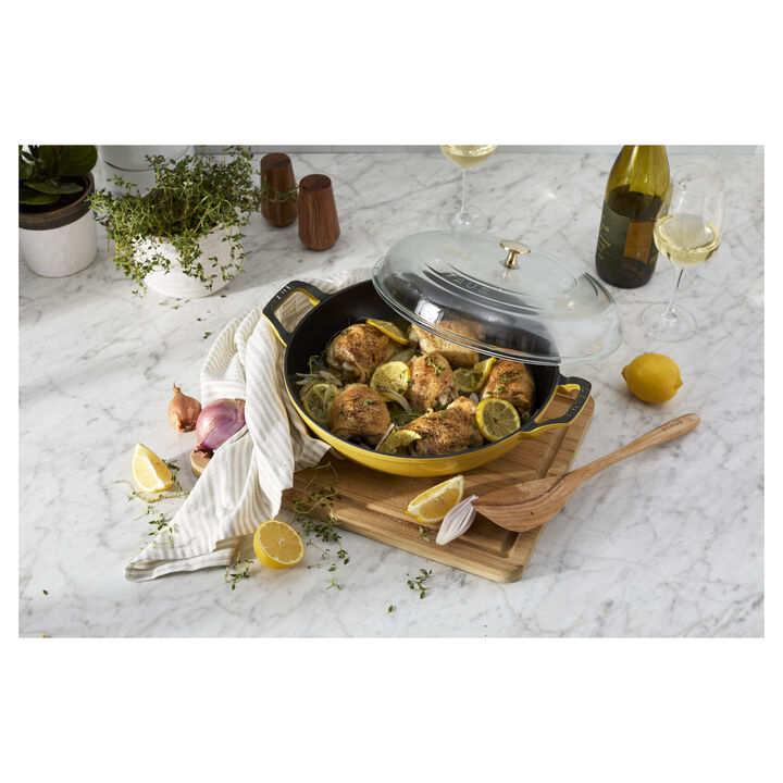 Buy Staub Cast Iron Saute pan with glass lid | ZWILLING.COM