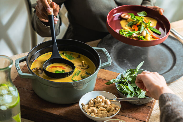 Recipe for a delicious Yellow Thai Curry with Shiitake Mushrooms, Bok ...
