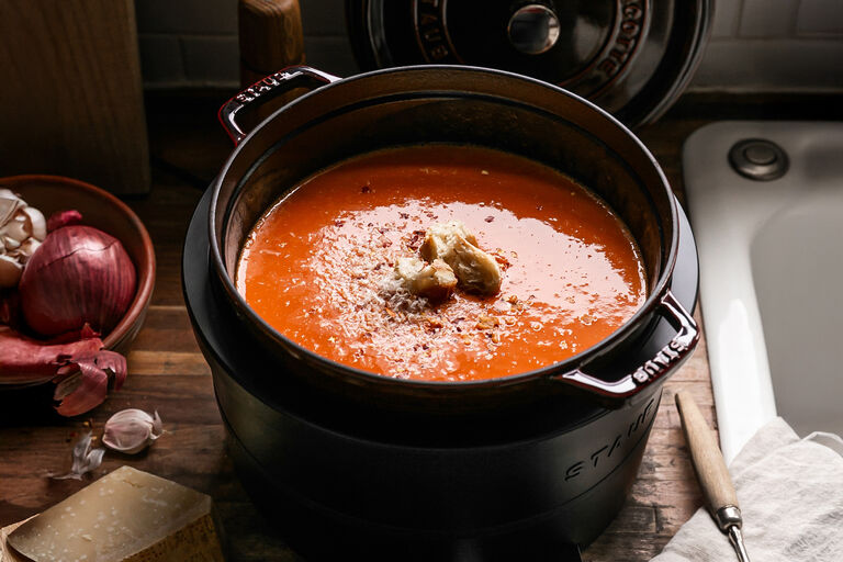 Recipe for a delicious Classic Roasted Tomato Soup for STAUB ...