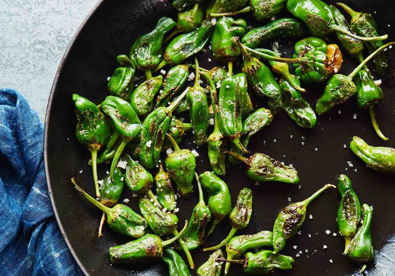 Recipe for a delicious BLISTERED PADRÓN PEPPERS WITH SMOKED SEA SALT ...