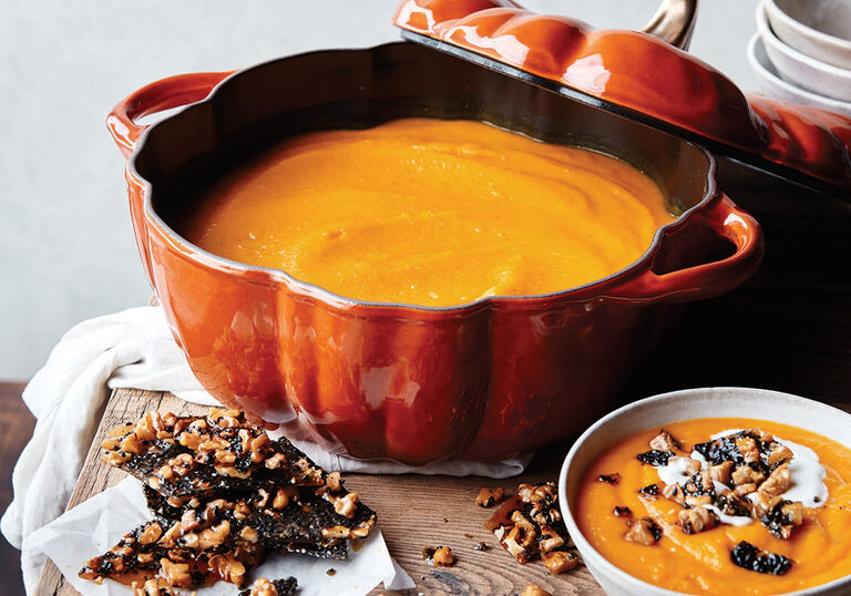 Recipe for a delicious Miso Pumpkin Soup With Walnut And Sesame Seed ...