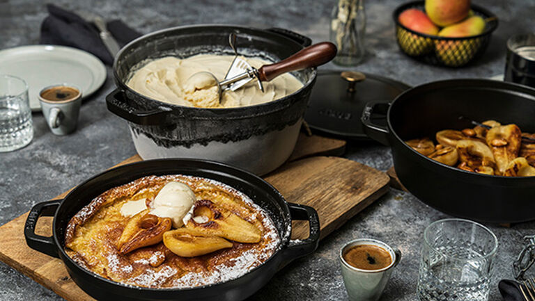 Recipe for a delicious DUTCH BABY (CAKE) WITH VANILLA ICE CREAM ...