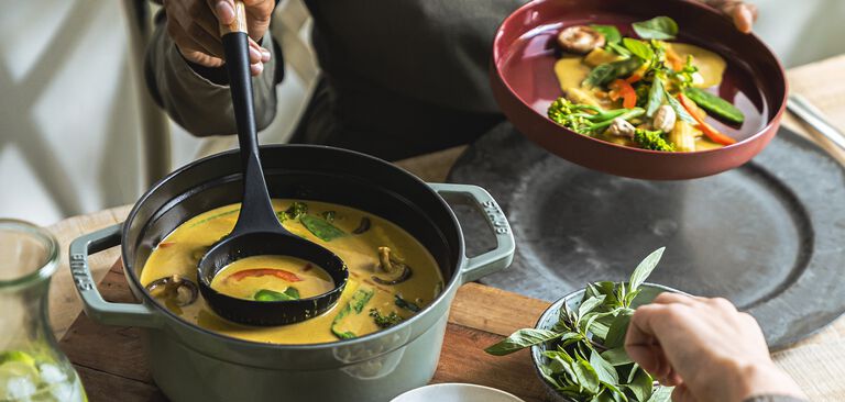 Recipe for a delicious Yellow Thai Curry with Shiitake Mushrooms, Bok ...